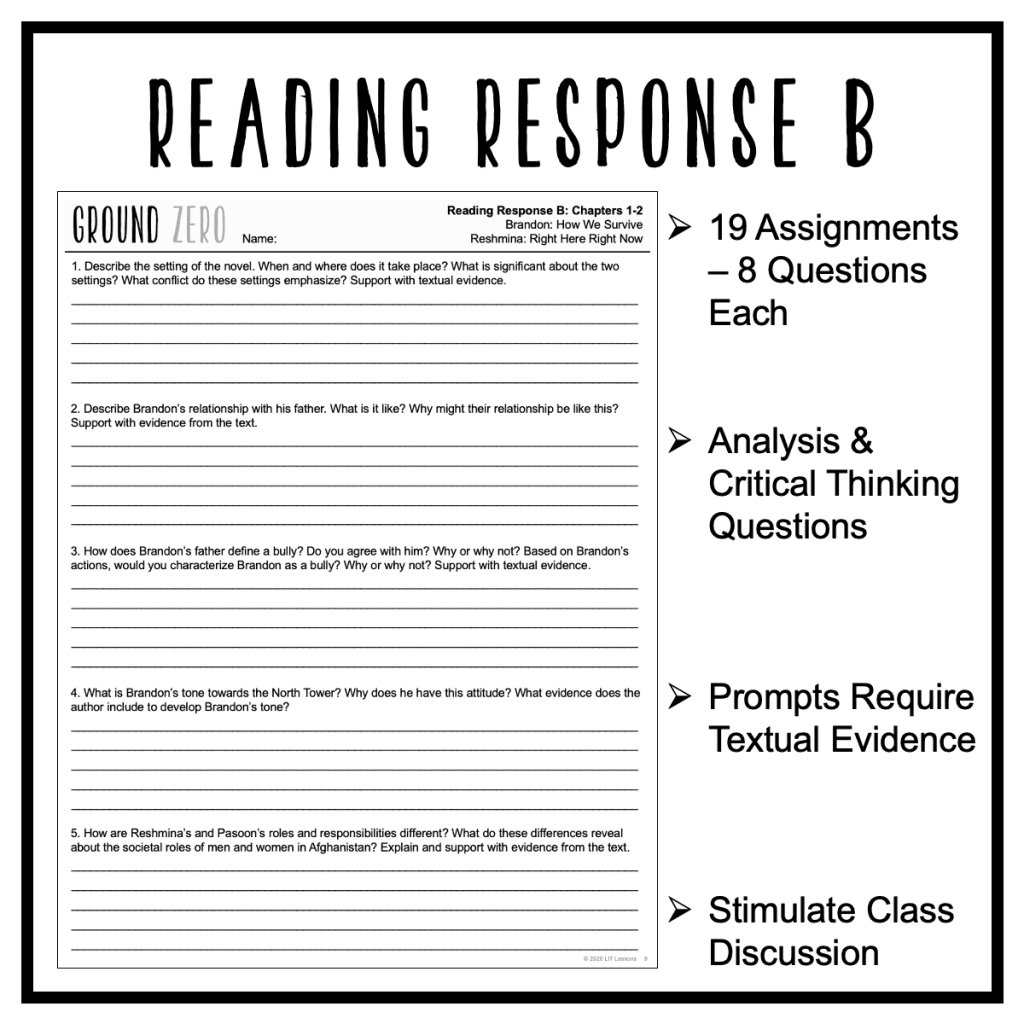 Ground Zero Novel Study | LIT Lessons