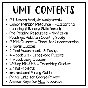 Amal Unbound Novel Study | LIT Lessons