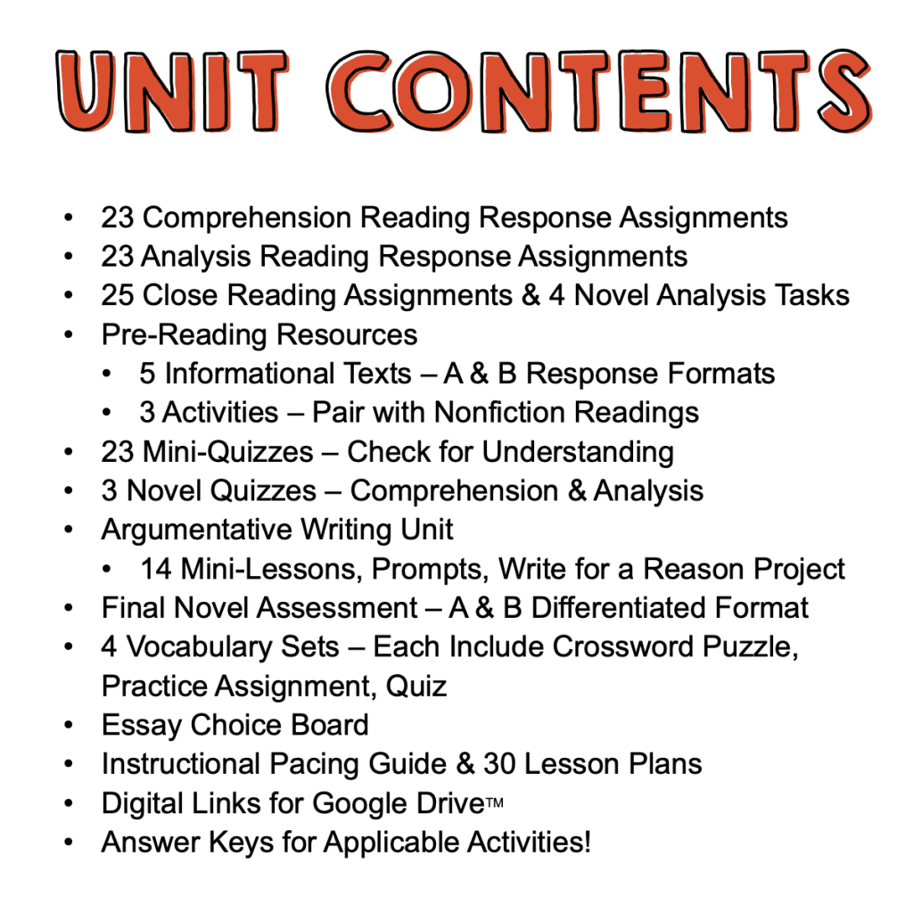 Front Desk Novel Study | LIT Lessons