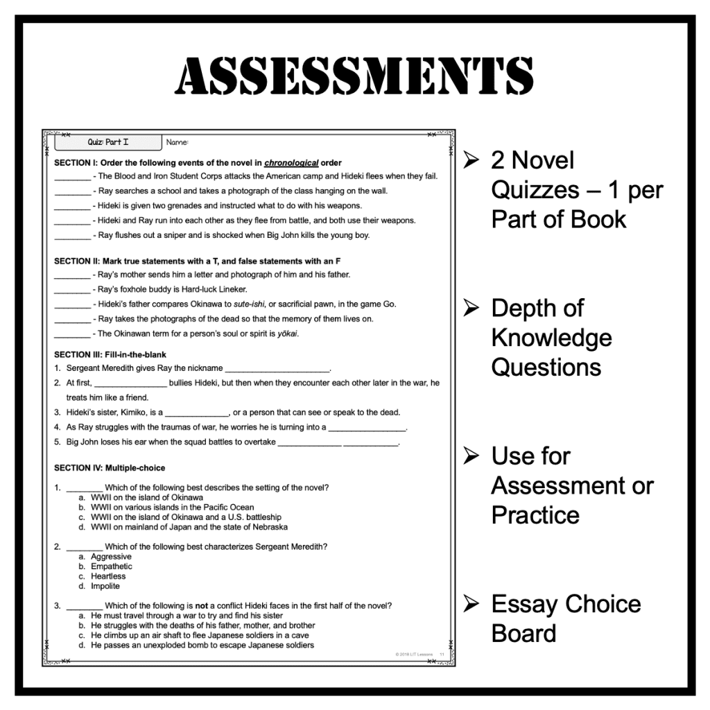 Grenade Novel Study | LIT Lessons
