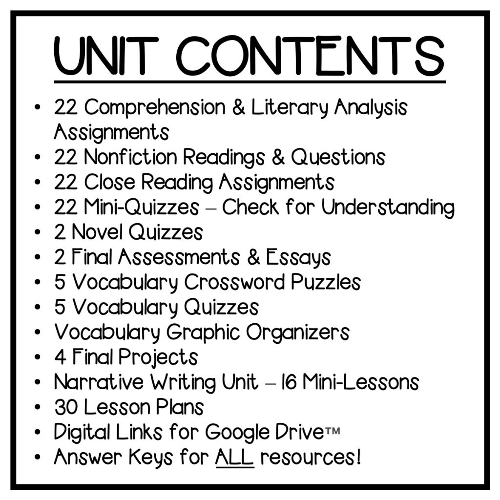 The Lightning Thief Novel Study | LIT Lessons